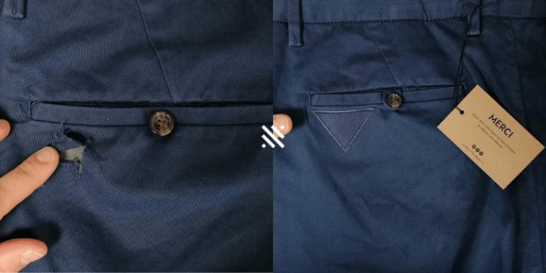 Réparation pantalon : Comment réparer un trou, accroc d'un pantalon